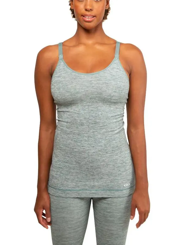 MODERN ETERNITY Isabella Nursing Tank - Teal Melange