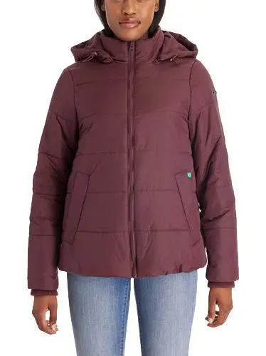 MODERN ETERNITY Leia 3-in-1 Bomber Maternity Puffer Jacket - Burgundy