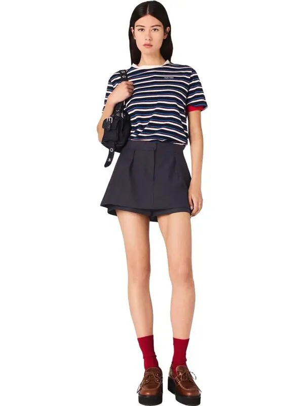 Maje Tailored Skort - Navy