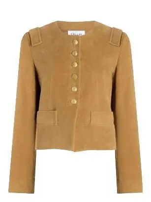 CALLAS MILANO Aubrey Cropped Jacket - Camel