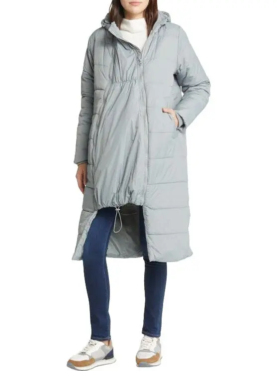 MODERN ETERNITY 3-in-1 Quilted Waterproof Maternity Puffer Coat - Graphite