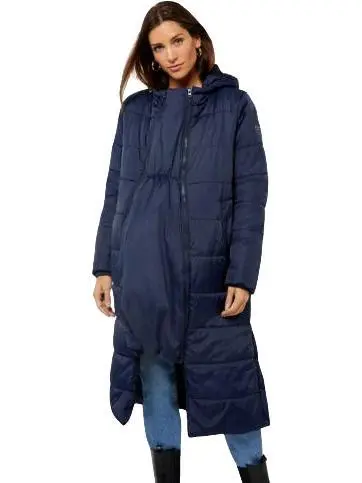 MODERN ETERNITY Penelope 3-in-1 Long Puffer Maternity Coat - Navy