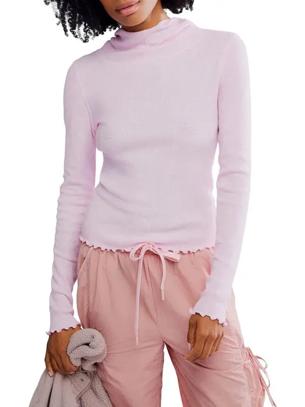 Free People Breathe Easy Cotton-blend Hoodie - Powder Pink
