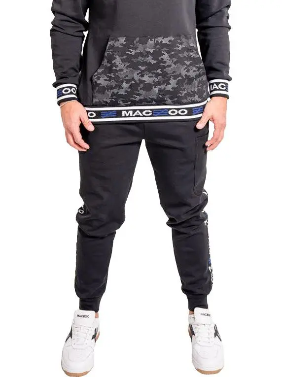 MACEOO Ceo Cotton Blend Cargo Joggers - Black