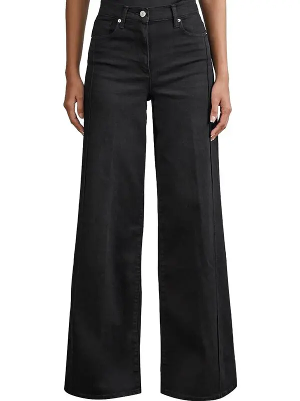 REISS Heather Wide-leg Jeans - Black