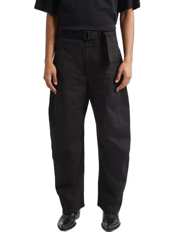 LEMAIRE Twisted Belted Jeans - Black
