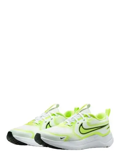 Nike Cosmic Runner Running Shoe - White/black/volt