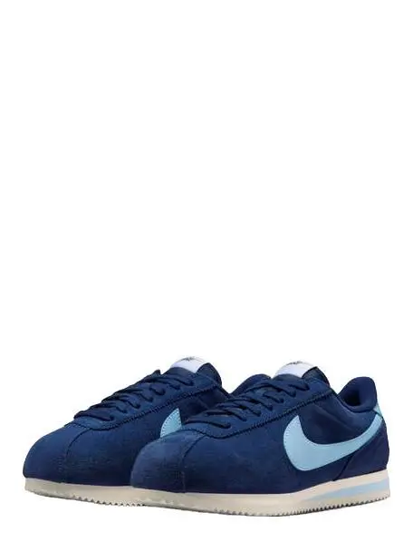 Nike Cortez Suede Sneakers - Navy/celestine Blue/sail