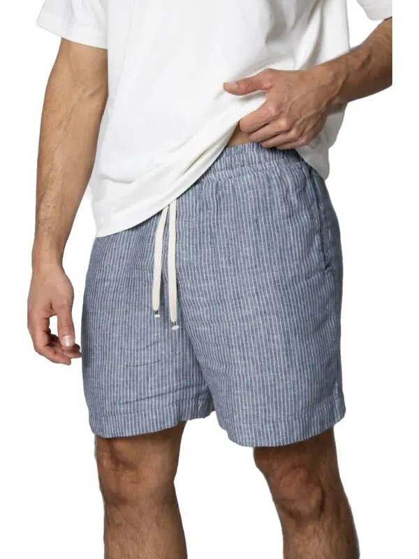 LEISURE LAB Malibu Linen Short - Harbor