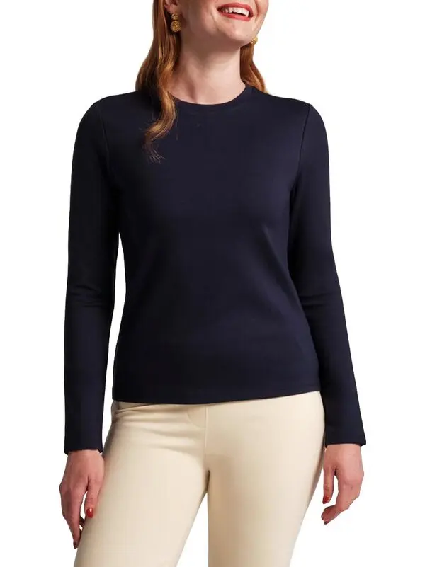FRANCES VALENTINE Ballet Top - Navy