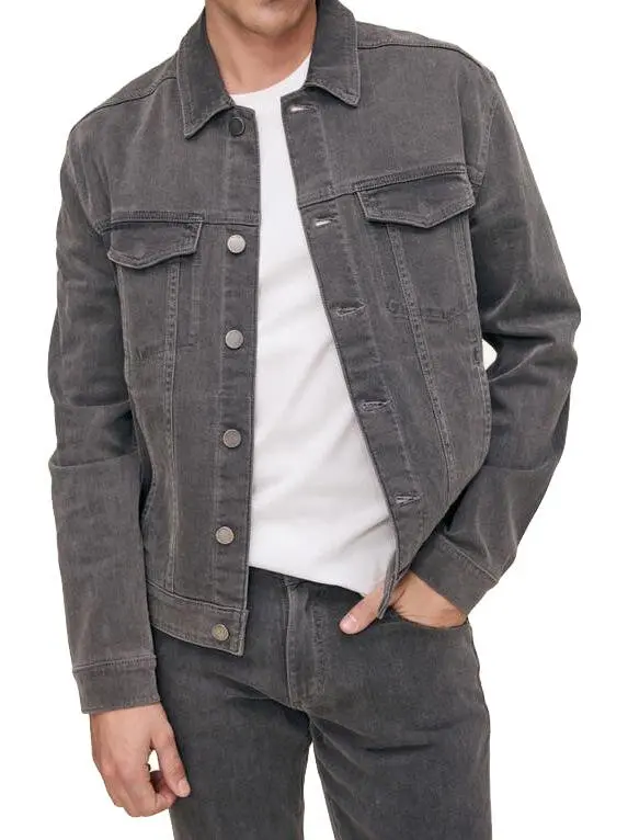 DL1961 Vaughn Denim Trucker Jacket - Weathered Grey