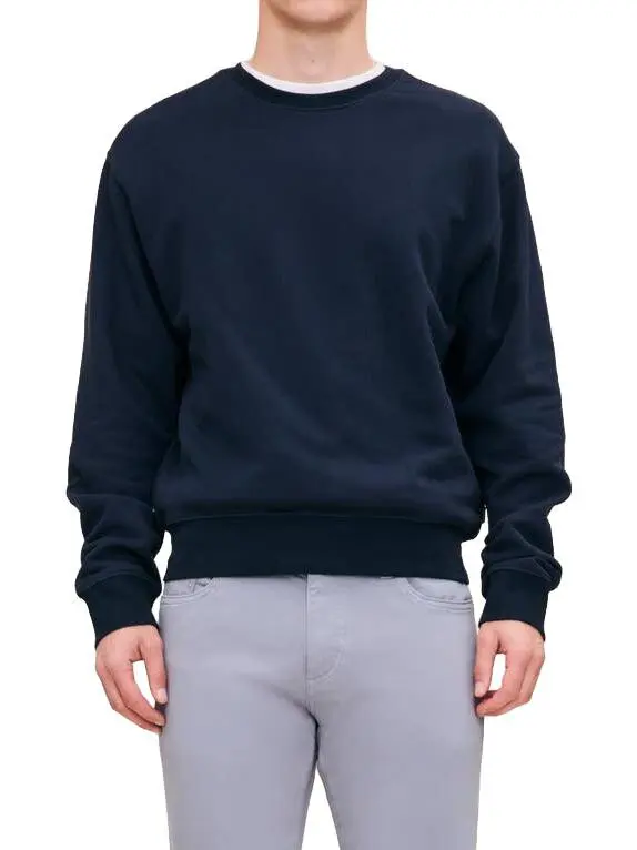 DL1961 Cotton Fleece Sweatshirt - Classic Navy