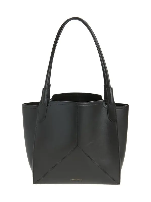 Victoria Beckham Small Leather Tote - Black