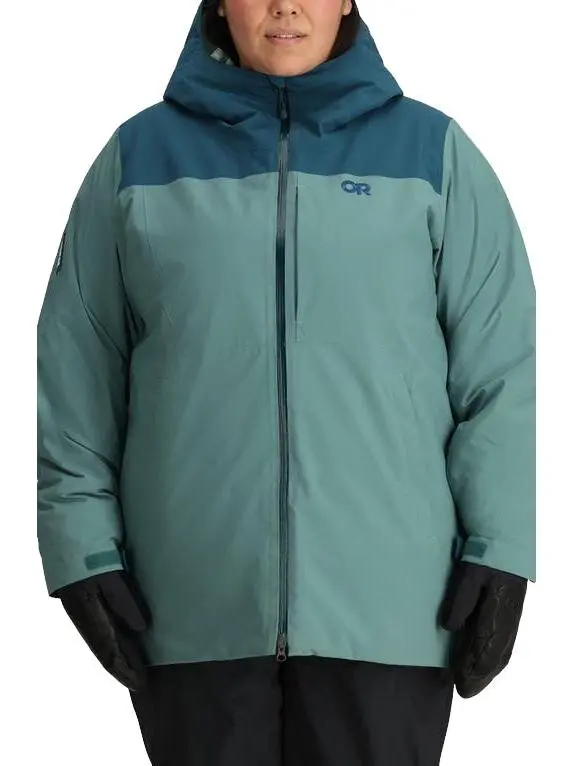 OUTDOOR RESEARCH Snowcrew Hooded Waterproof Jacket - Neptune/harbor