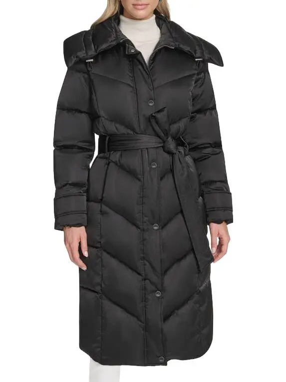 Andrew Marc Palmer Belter Puffer Coat - Black