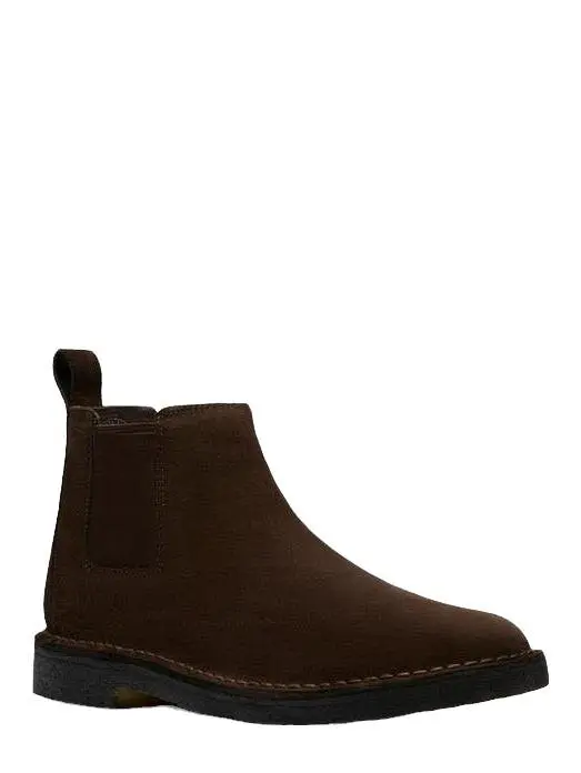 Clarks Desert Chelsea Boot - Dark Brown Suede