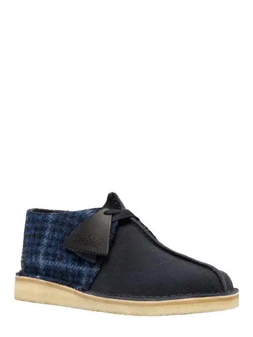 Clarks Desert Trek Chukka Boot - Navy Tweed Comb