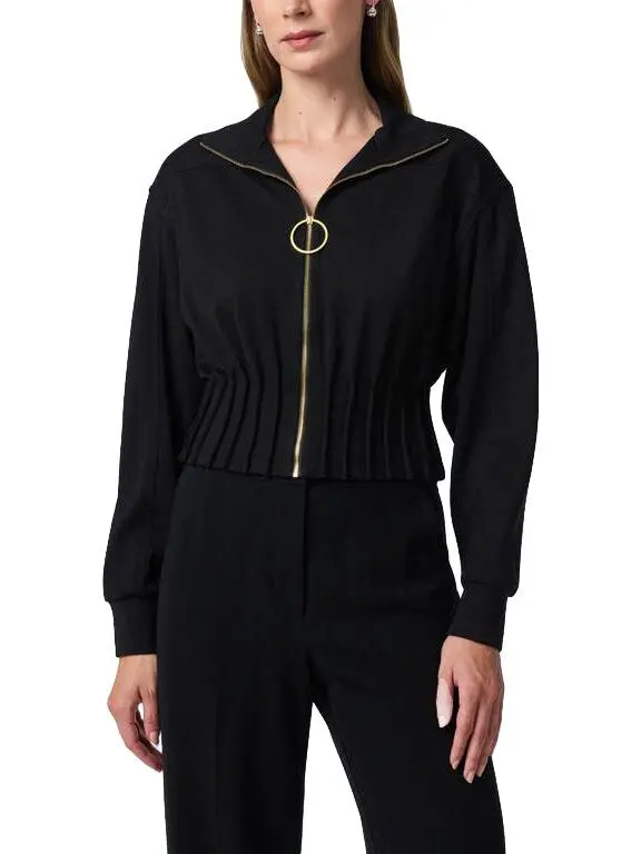 Trina Turk Outrun Cinched Waist Ponte Jacket - Black