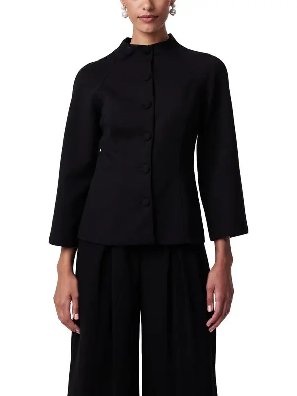 Trina Turk Woods Ponte Jacket - Black