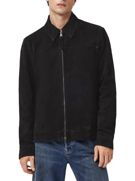 ALLSAINTS Rhone Suede Jacket - Black