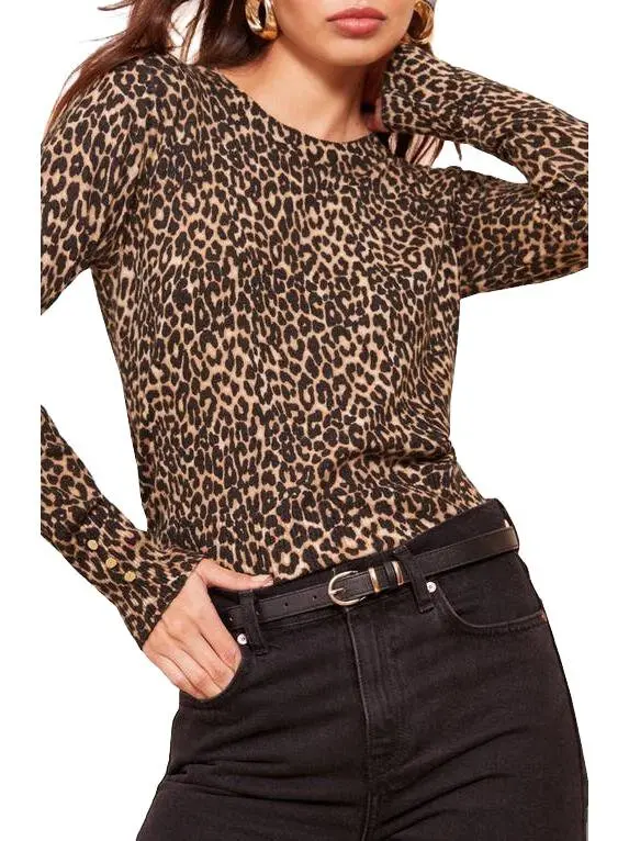FRIENDS LIKE THESE Animal Print Crewneck Sweater - Multi