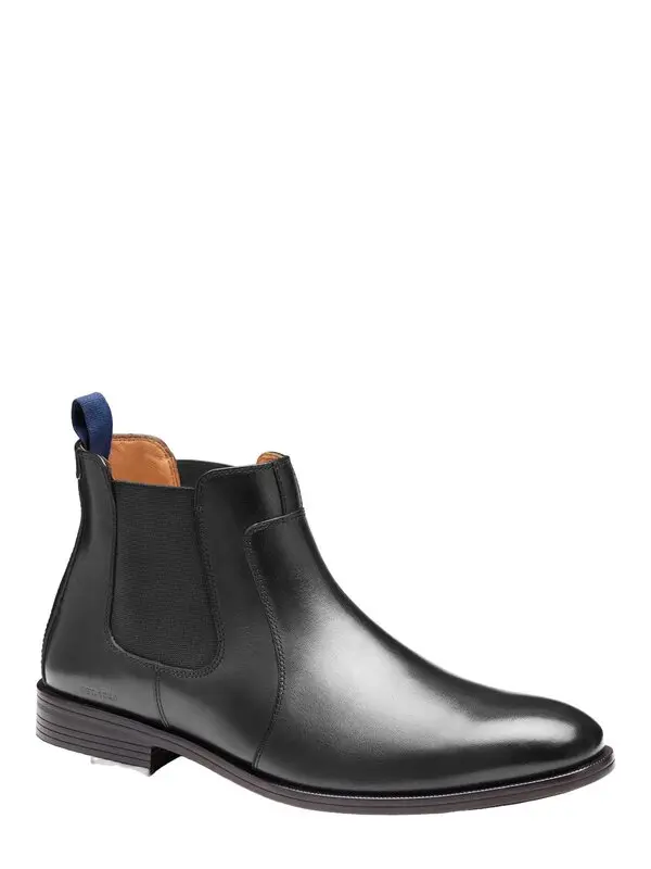 Johnston & Murphy Reeve Chelsea Boot - Black Full Grain