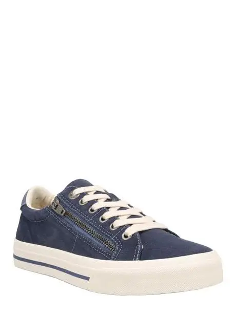 TAOS Z-soul Platform Sneakers - Navy/indigo Canvas