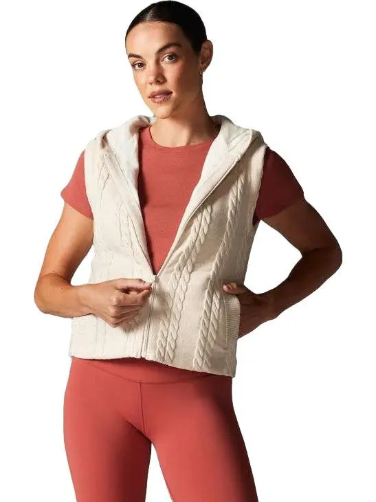 TAVI Cable Knit Sweater Vest - Oat