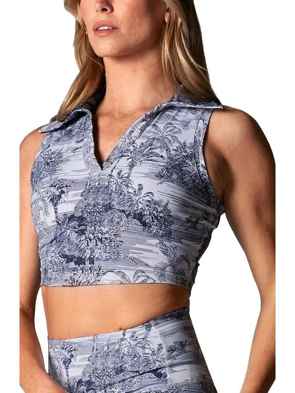 TAVI Polo Tank - Navy Tropic Toile