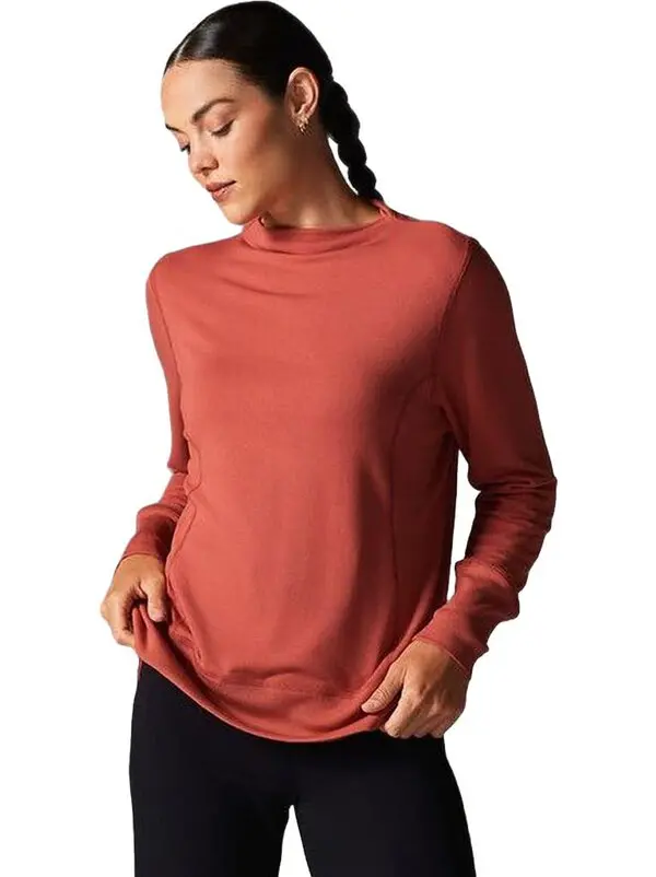 TAVI Cozy Funnel Neck Sweatshirt - Spice