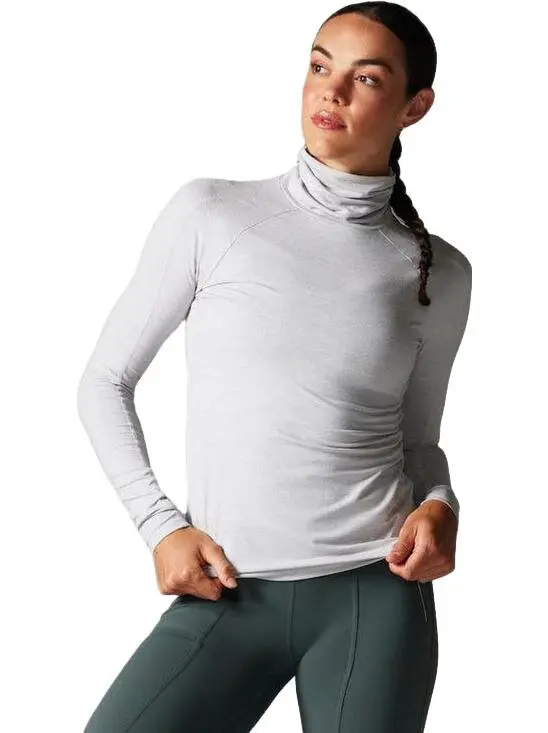 TAVI Brushed Tec Knit Chill Turtleneck - Ash