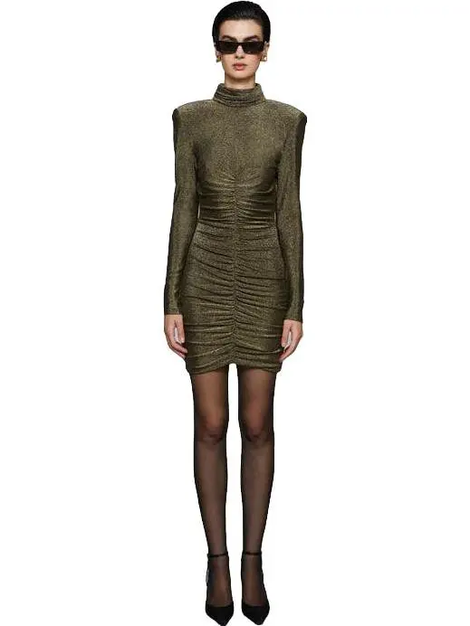ET OCHS Luna Mini Dress - Antique Gold