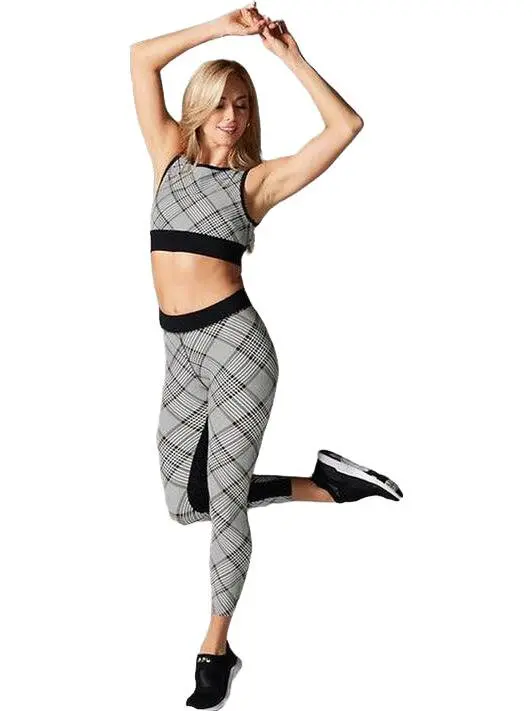 TAVI Mid-rise 7/8 Leggings - Plaid