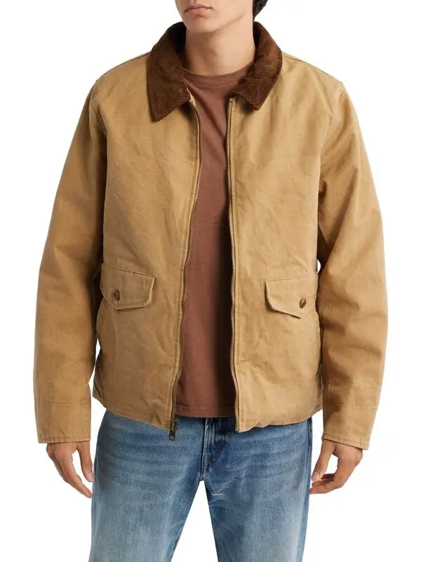 SCHOTT Countryman's Sunset Cotton Canvas Zip-up Jacket - Tobacco