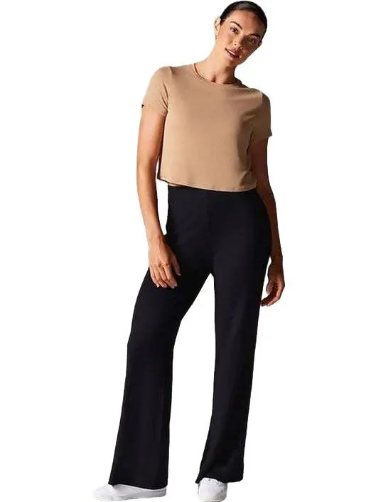 TAVI Cozy Luxe Wide Leg Pant - Ebony