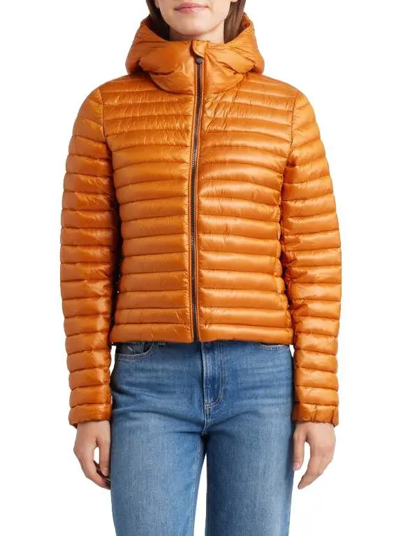 SAVE THE DUCK Babe Puffer Jacket - Fox Brown