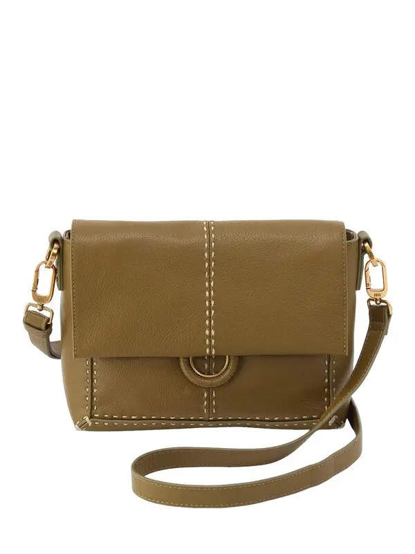 Hobo Austin Flap Leather Crossbody Bag - Sunlit Sage