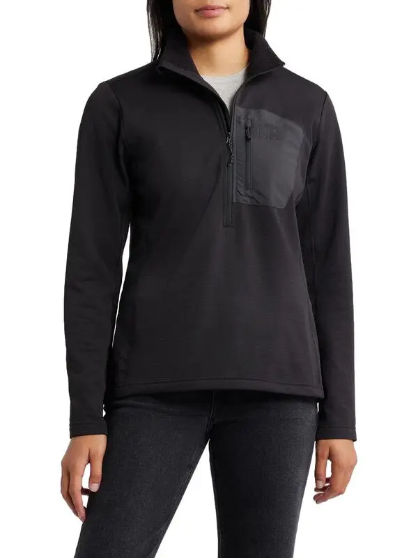 Helly Hansen Versalite Grid Fleece Half-zip Pullover - Black