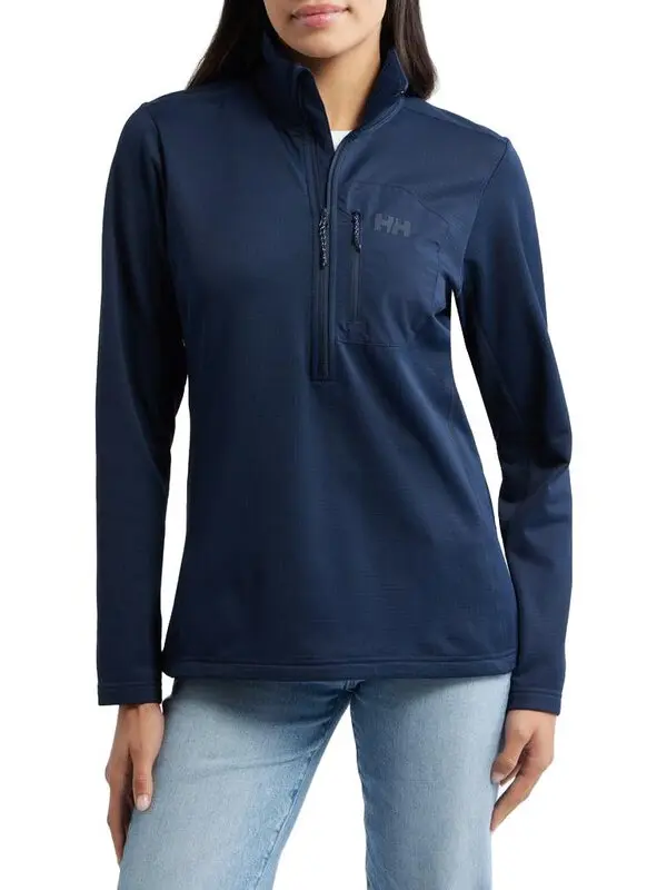 Helly Hansen Versalite Grid Fleece Half-zip Pullover - Navy