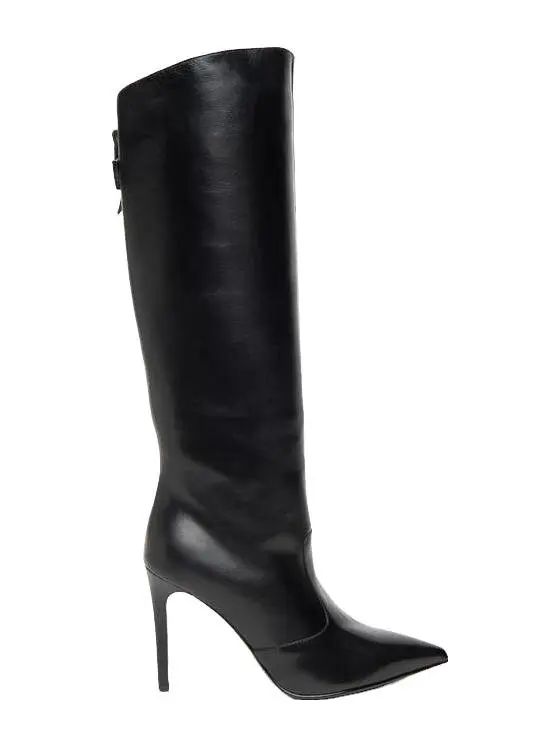 NEROGIARDINI Tall Stiletto Boots - Black