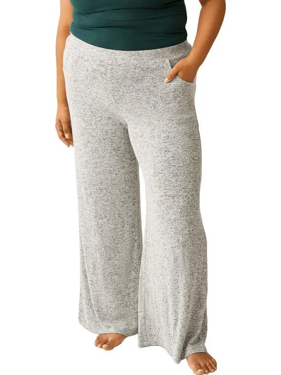 KINDRED BRAVELY Cozyknit Wide Leg Lounge Pant - Grey Heather