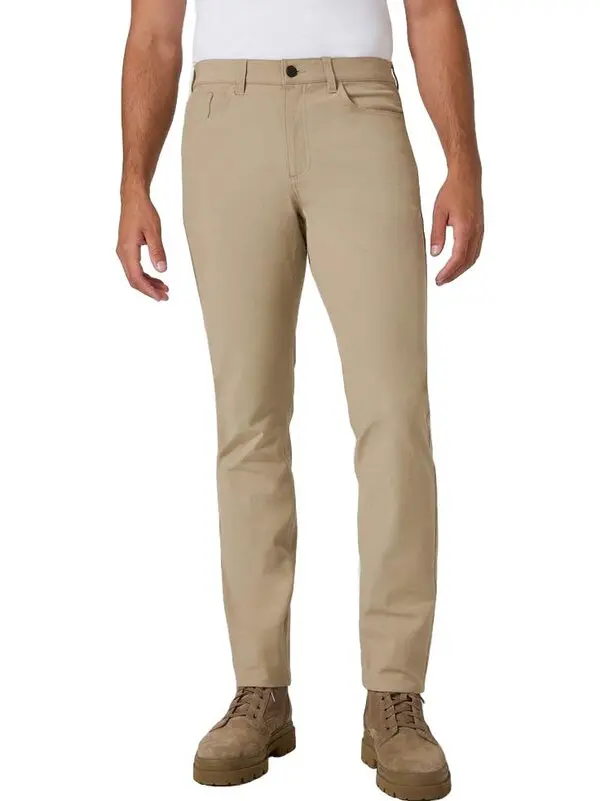 7 Diamonds Baron Straight Leg Stretch Twill 5-pocket Pants - Khaki