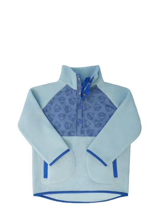 ROARSOME Fleece Zip-up Top - Blue
