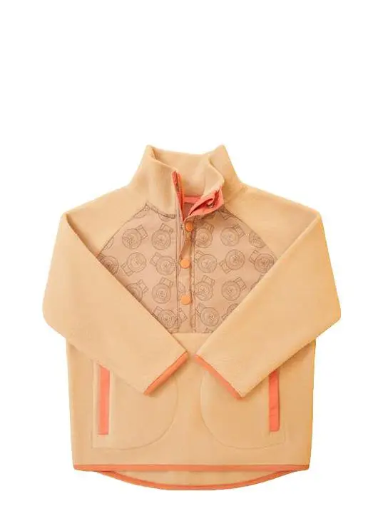ROARSOME Fleece Zip-up Top - Yellow