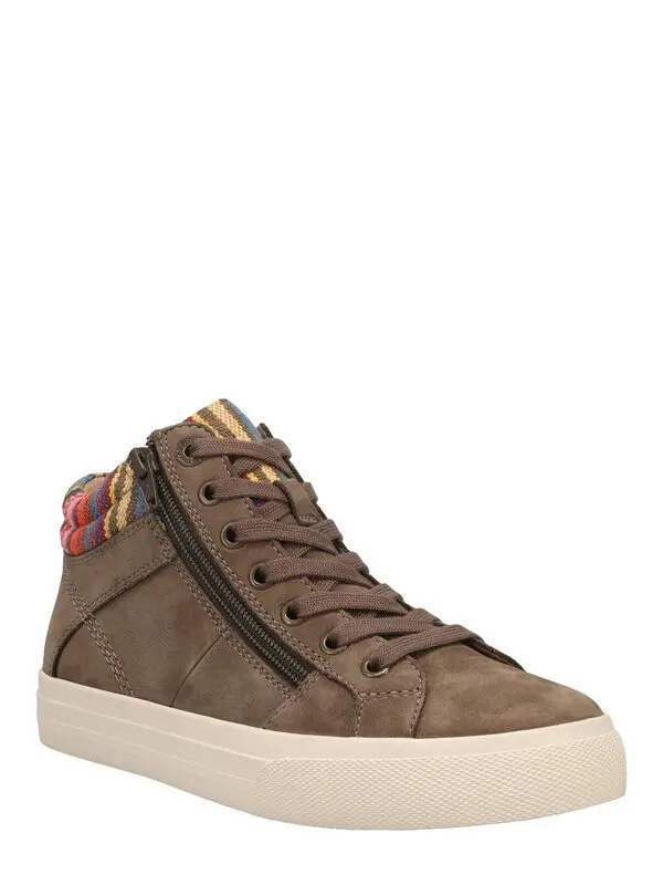 TAOS Winner High-top Sneaker - Dark Taupe Multi