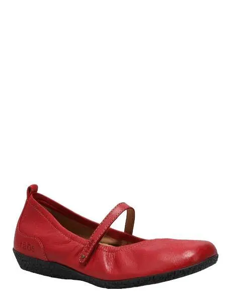 TAOS Babble Leather Mary Jane Flat - Red