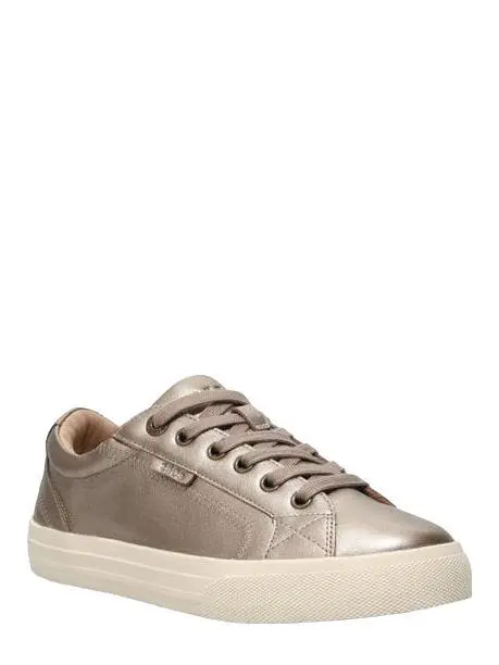 TAOS Plim Soul Luxe Leather Sneakers - Champagne