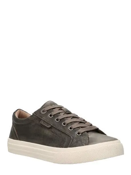 TAOS Plim Soul Luxe Leather Sneakers - Olive Fatigue