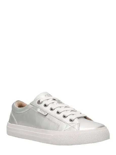 TAOS Plim Soul Luxe Leather Sneakers - Silver