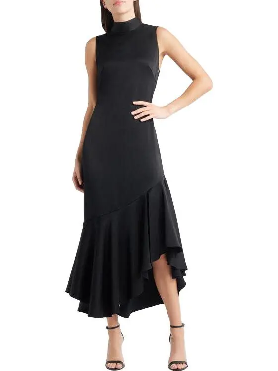 Kobi Halperin Jenkins Sleeveless Satin Maxi Dress - Black